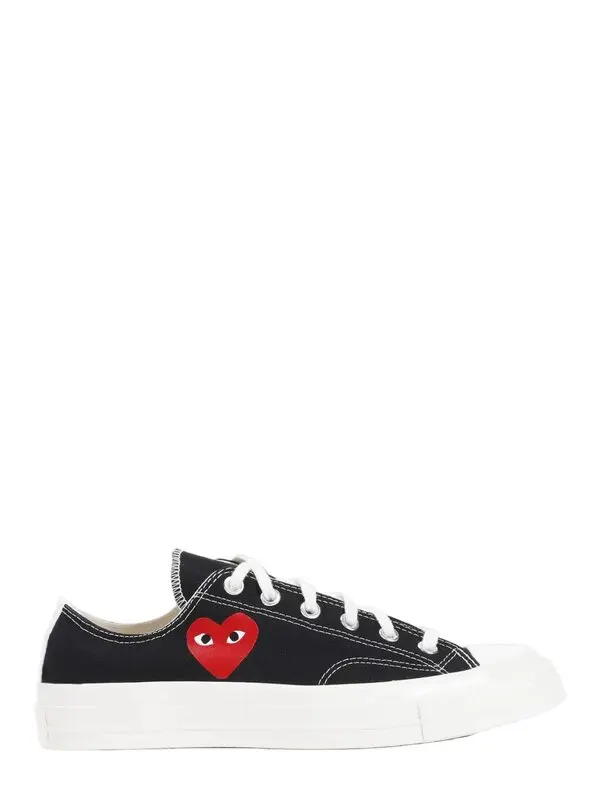CONVERSE X COMME DES GARONS PLAY Round Toe Lace-up Sneakers - Black