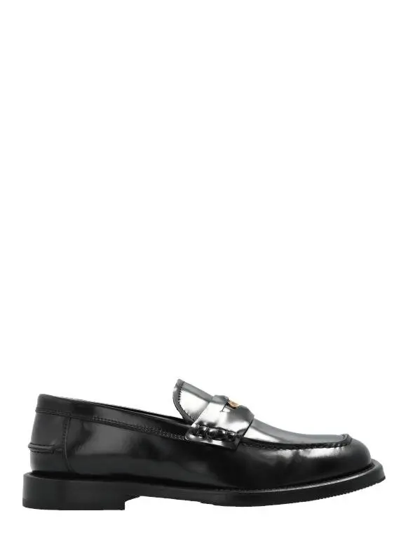 Moschino Square Toe Loafers - Black
