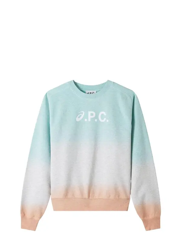 A.p.c. Tie & Dye Crewneck Sweatshirt - Blue