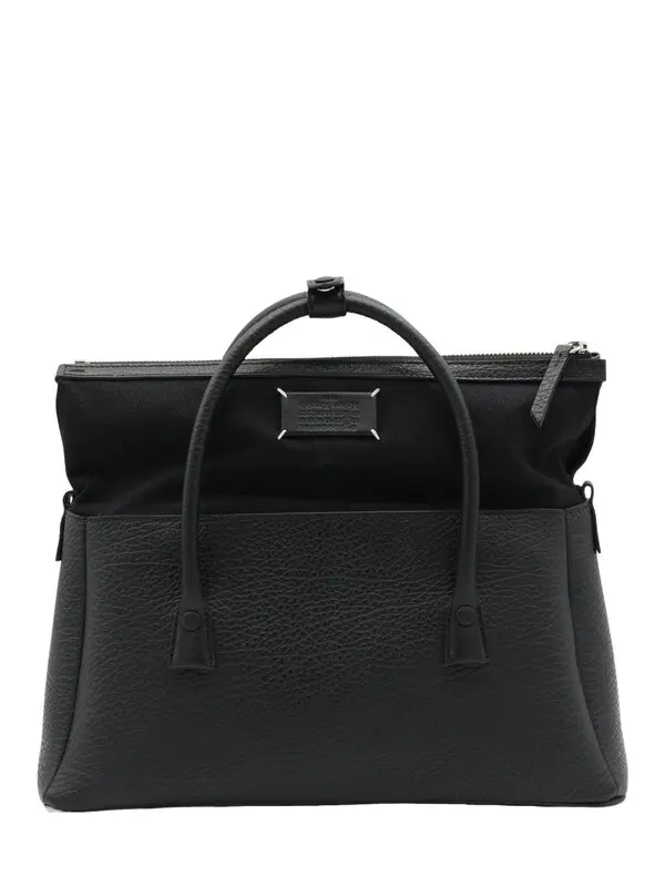 MAISON MARGIELA Logo Patch Tote Bag - Black