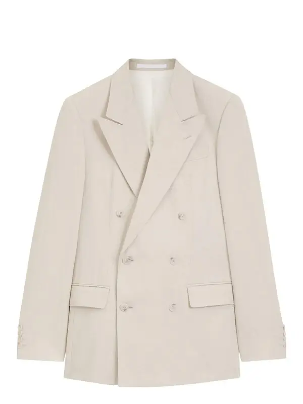 Hugo Boss Double-breasted Tailored Blazer - White