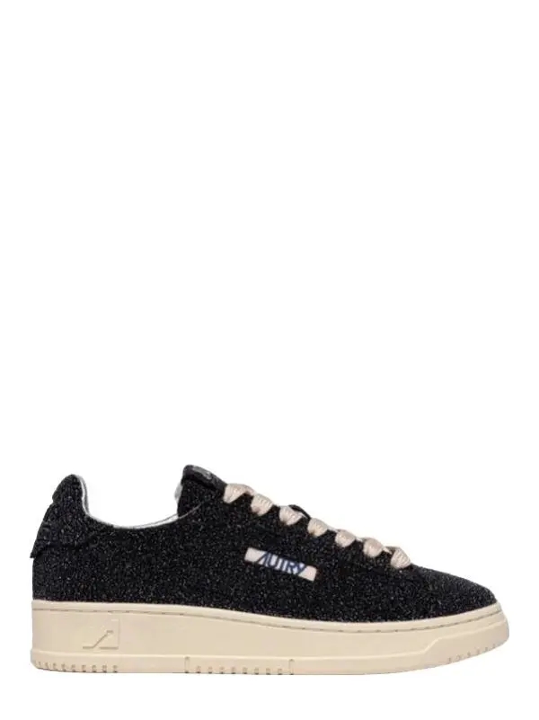 AUTRY Dallas Low Glittered Sneakers - Black