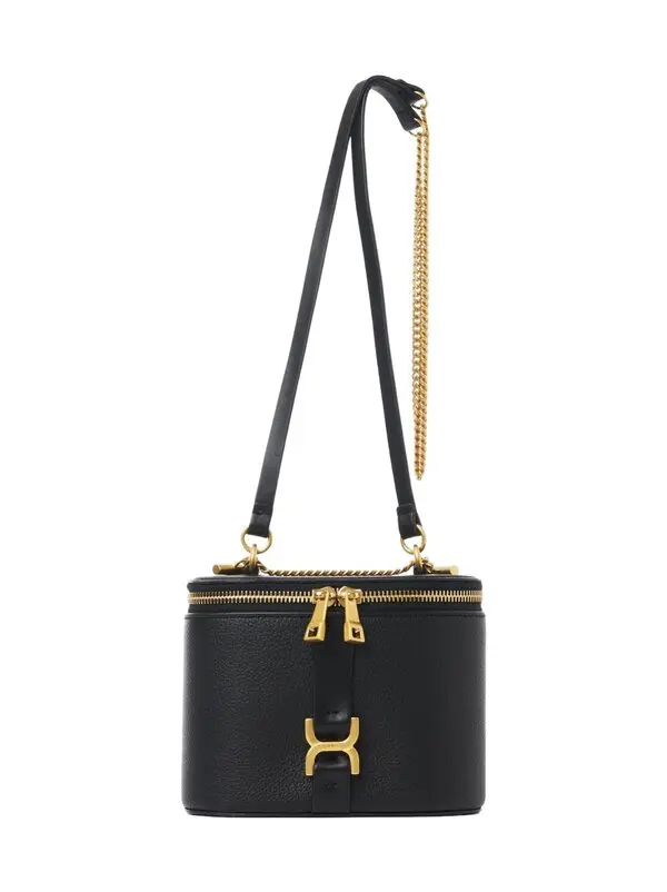 Chloé Marcie Mini Zipper Shoulder Bag - Black