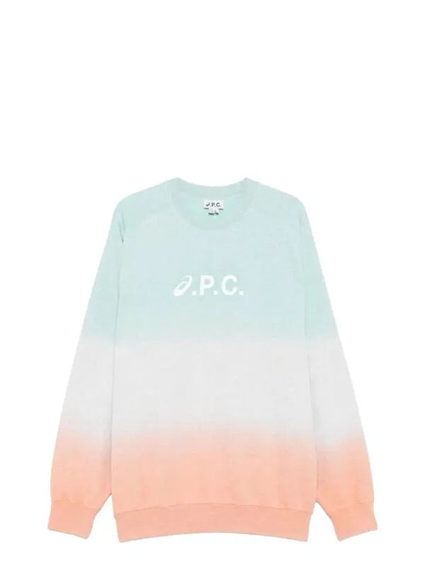 A.p.c. X Asics Gradient Logo Sweatshirt - Blue