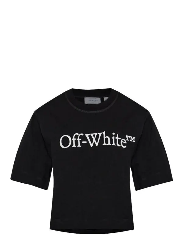 Off-White Logo Printed Crewneck T-shirt - Black