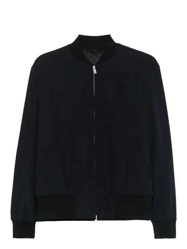 LARDINI Zip-up Bomber Jacket - Blue