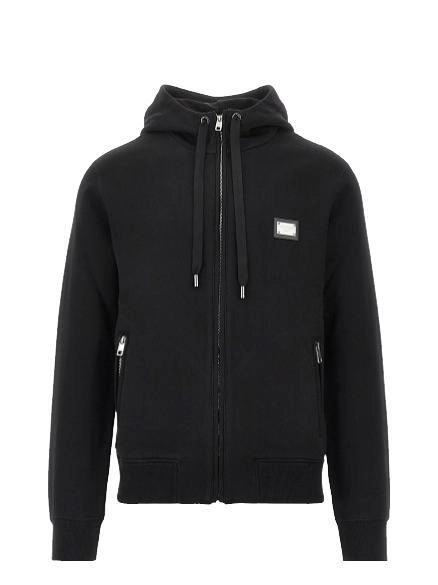 Dolce & Gabbana Logo Plate Drawstring Hoodie - No