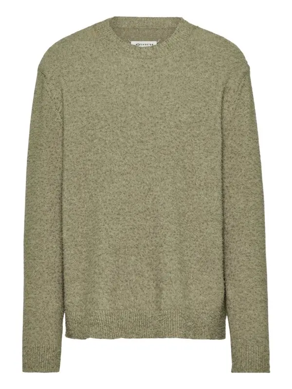 MAISON MARGIELA Long-sleeved Crewneck Jumper - Sage Green