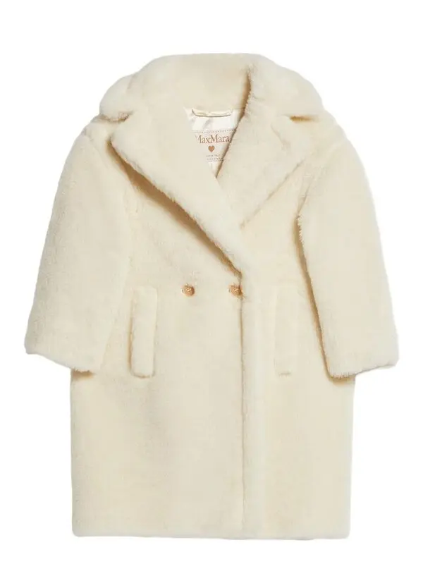Max Mara Double-breasted Wool Coat - White