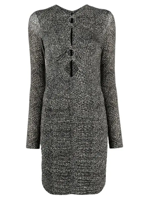 Isabel Marant Étoile Cut-out Ruched Mini Dress - Black