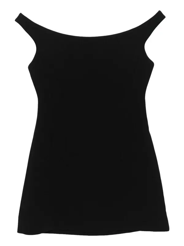 TOTEME Off-shoulder Sleeveless Top - Black