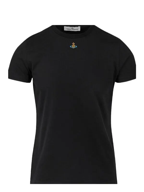 VIVIENNE WESTWOOD Orb Logo Embroidered Crewneck T-shirt - No
