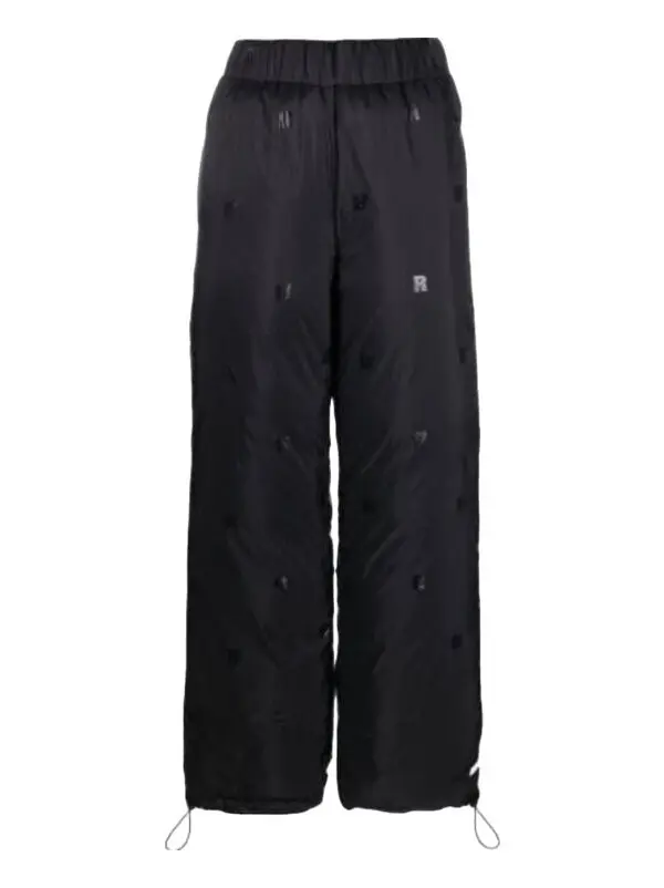 ROTATE BY BIRGER CHRISTENSEN Puffer Track Pants - Black