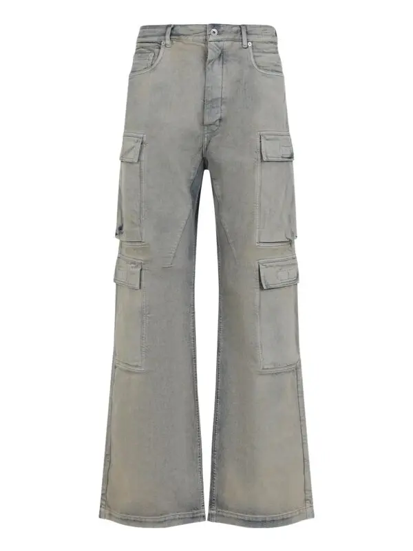 Rick Owens Cargo Pocket Jeans - Gray