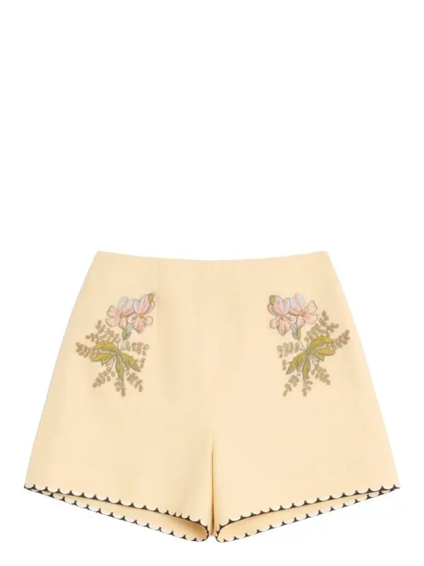 Valentino Garavani Embroidered Shorts - Birch