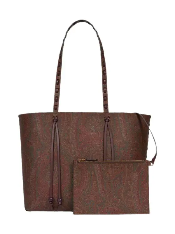 Etro Paisley Jacquard Large Shopping Bag - Brown