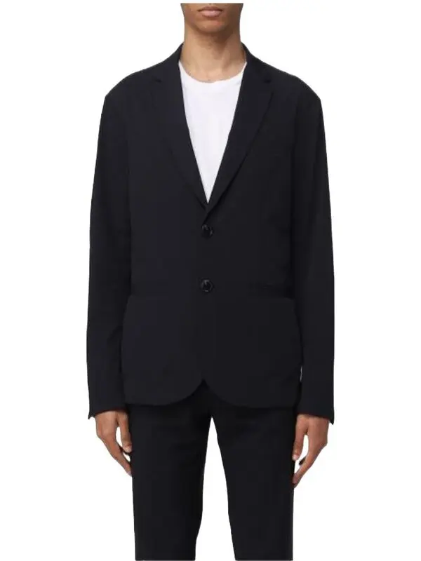 Armani Exchange Single-breasted Jacket - Black