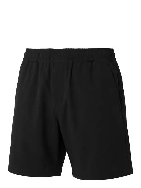 Gucci Logo-appliqué Wool Shorts - Black