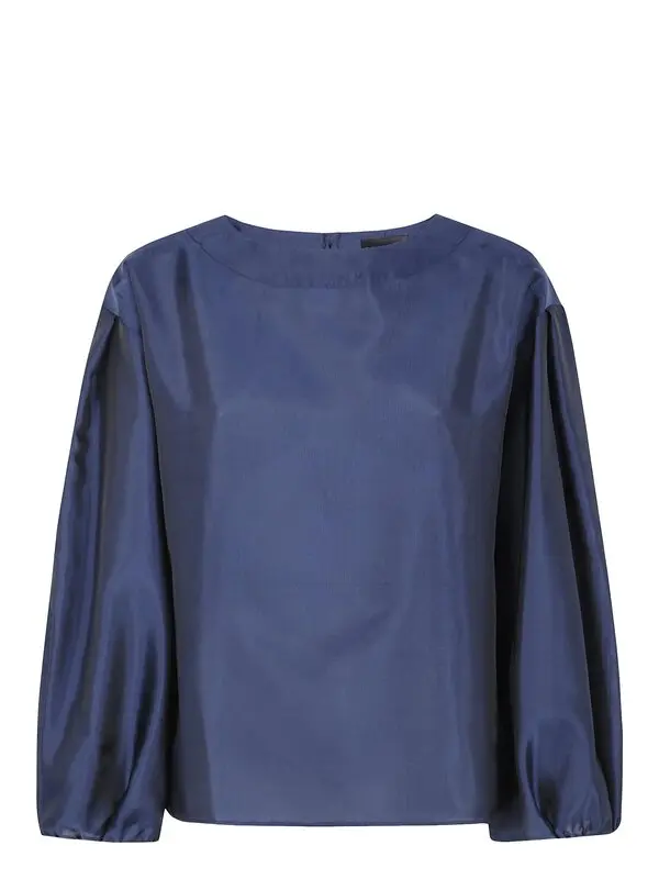 Emporio Armani Puff Sleeve Sweater - Blue