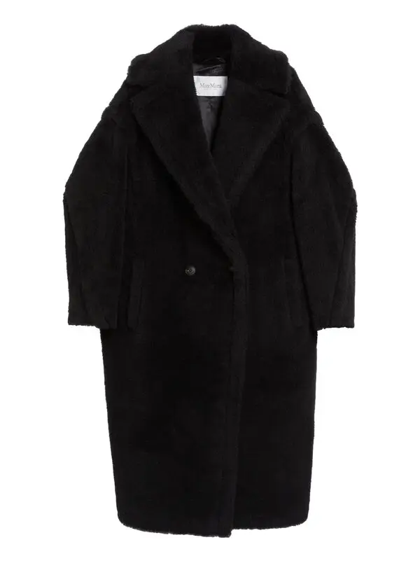 Max Mara Tedgirl Button-up Long Coat - Black