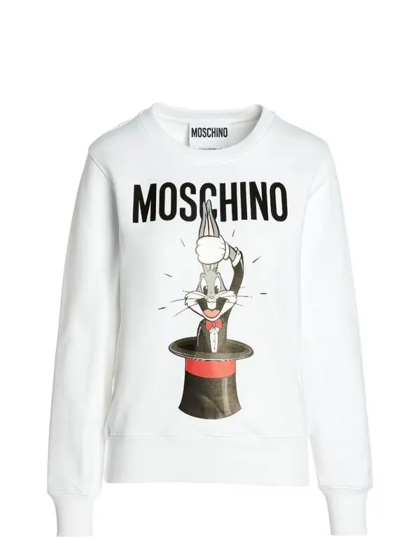 Moschino Bugs Bunny Printed Crewneck Sweatshirt - Multicolor