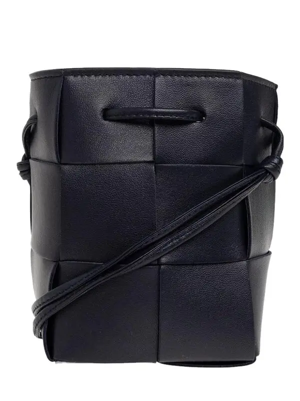 Bottega Veneta Mini Cassette Bucket Shoulder Bag - Space Blue