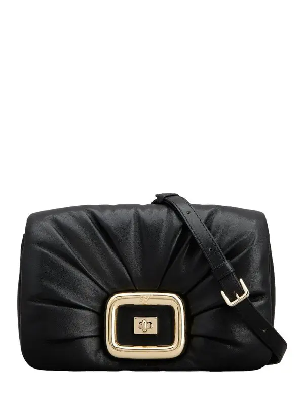 ROGER VIVIER Viv' Choc Shoulder Bag - Black