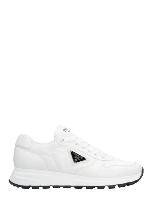 Prada Laced Sneakers - White / Black