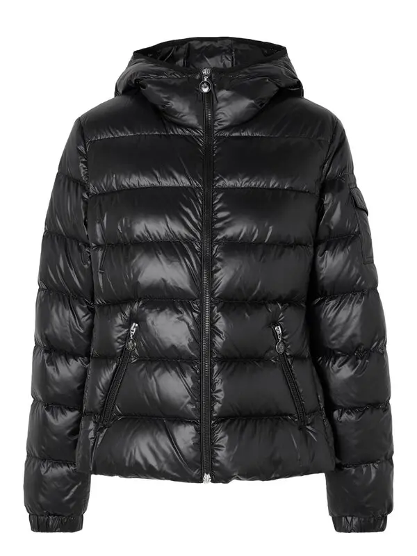 Moncler Gles Long-sleeved Down Jacket With Hood - Black