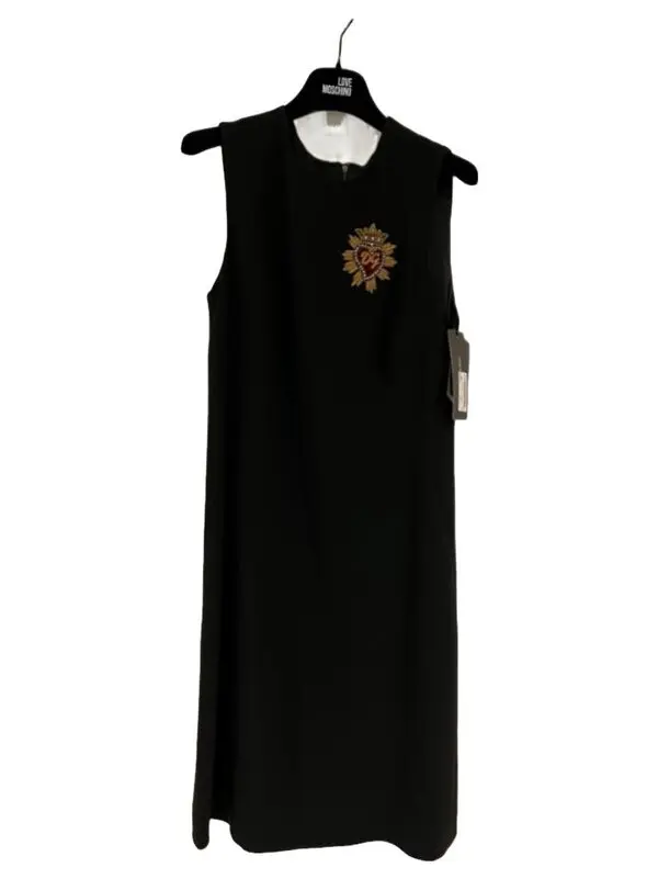 Dolce & Gabbana Embellished Round Neck Sleeveless Dress - No