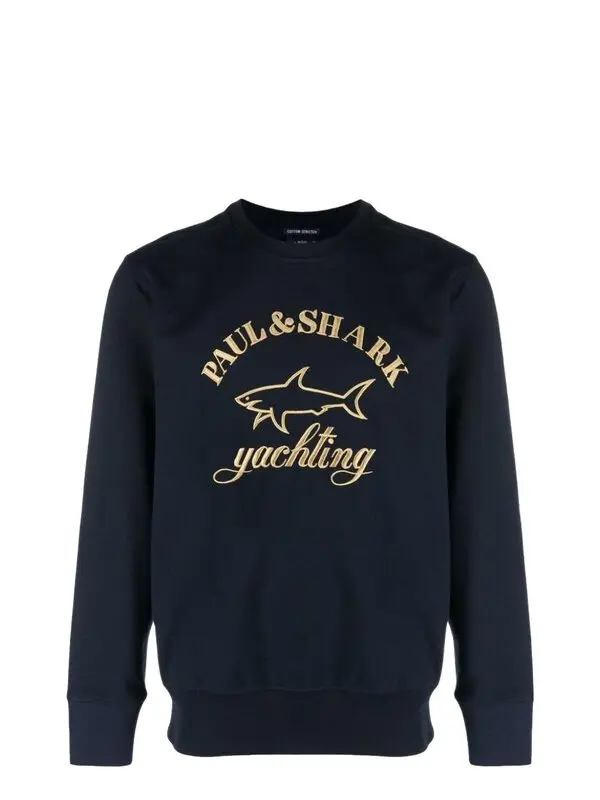 Paul & Shark Embroidered Logo Sweatshirt - Black