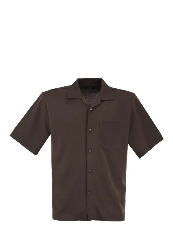 Herno Short Sleeve Shirt - Black