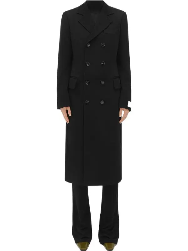 Bottega Veneta Matt Fluid Jersey Coat - Black