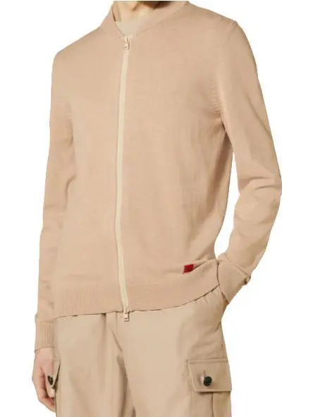 Hugo Boss Zip-up Cardigan - Nude