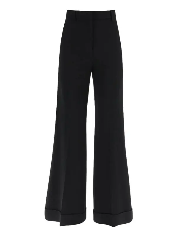 Moschino Mid-rise Palazzo Pants - Black