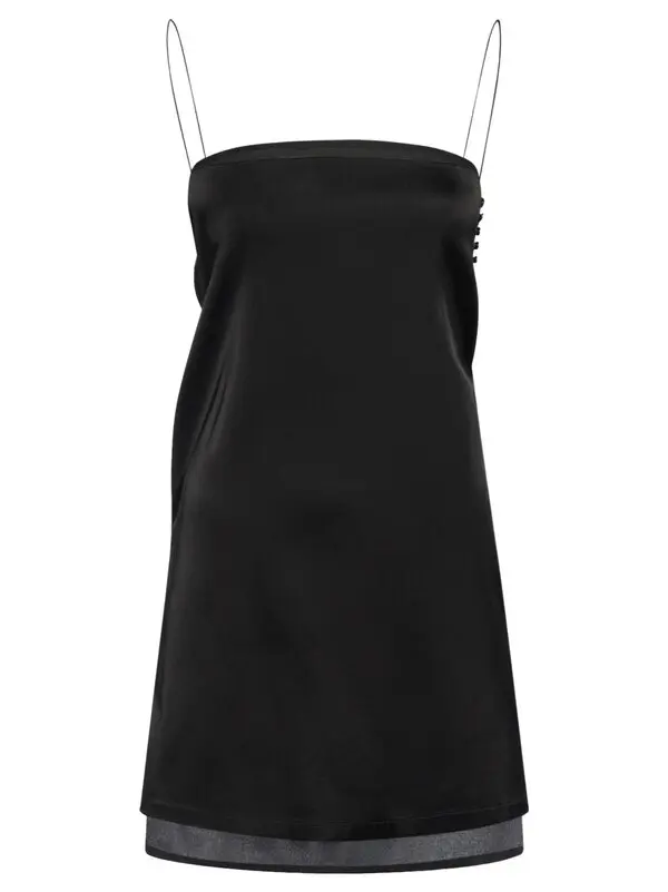 Jacquemus Elica Slash Mini Dress - Black