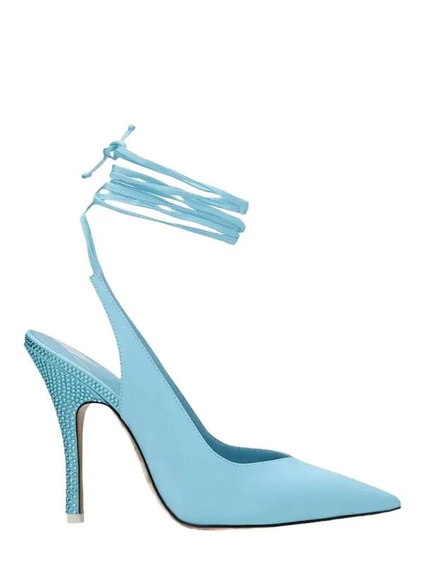 Attico The Venus Slingback Pumps - Blue