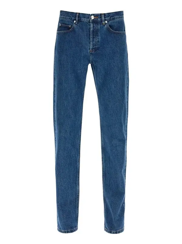 A.p.c. New Standard Low-rise Straight-leg Jeans - Blue
