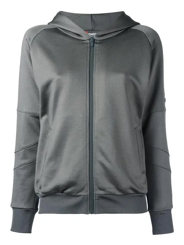 JO NO FUI Casual Zip-up Jacket With Logo Detail - Black
