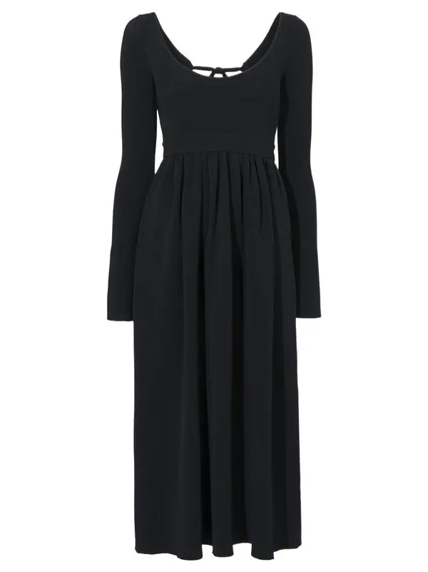 Proenza Schouler Long Sleeve Dress With Open Back Detail - No