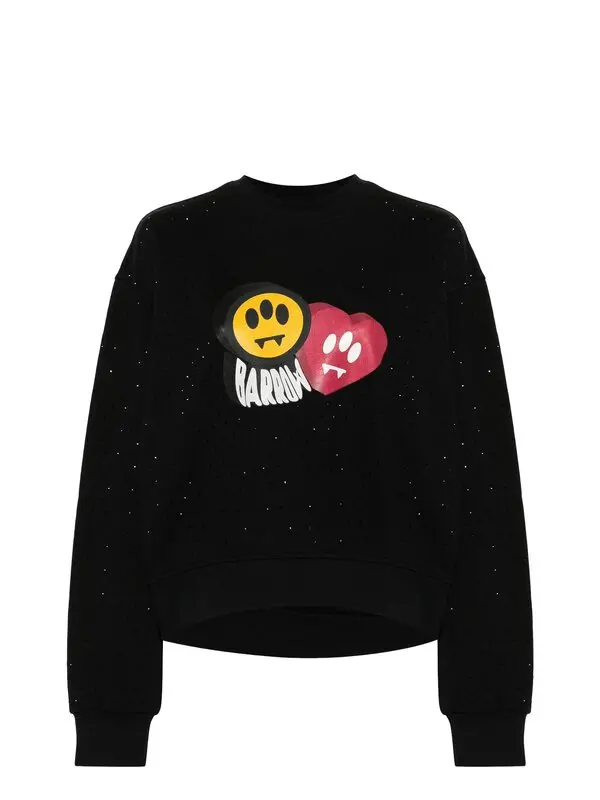 BARROW Logo High Neck Sweatshirt - Black