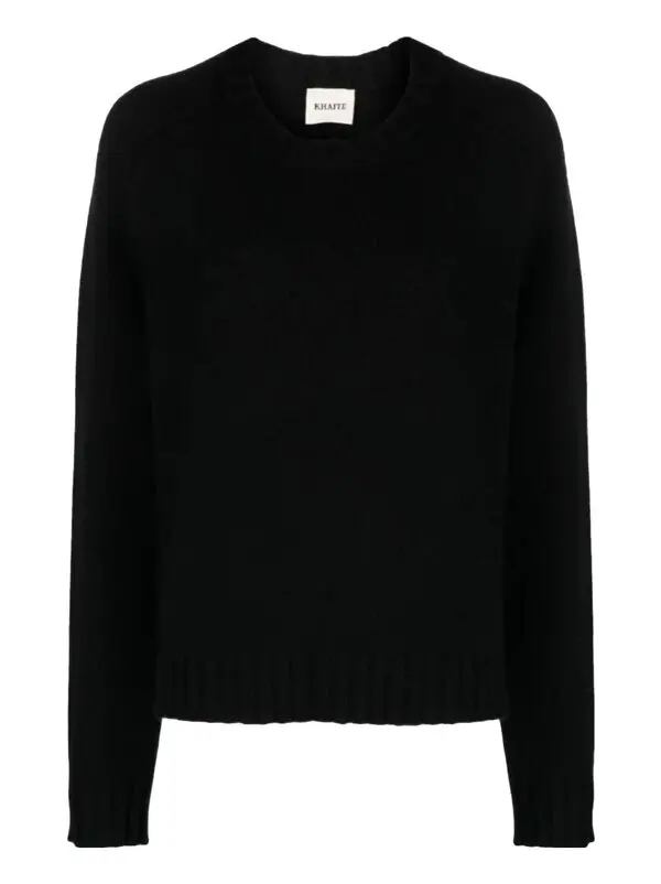 Khaite Long-sleeved Crewneck Jumper - Black