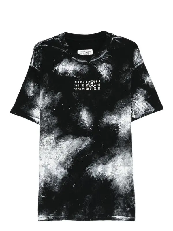 MAISON MARGIELA Graphic Printed Crewneck T-shirt - Black