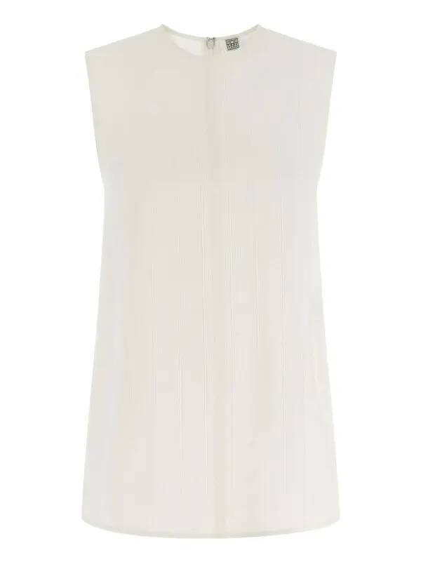 TOTEME Crewneck Sleeveless Top - White