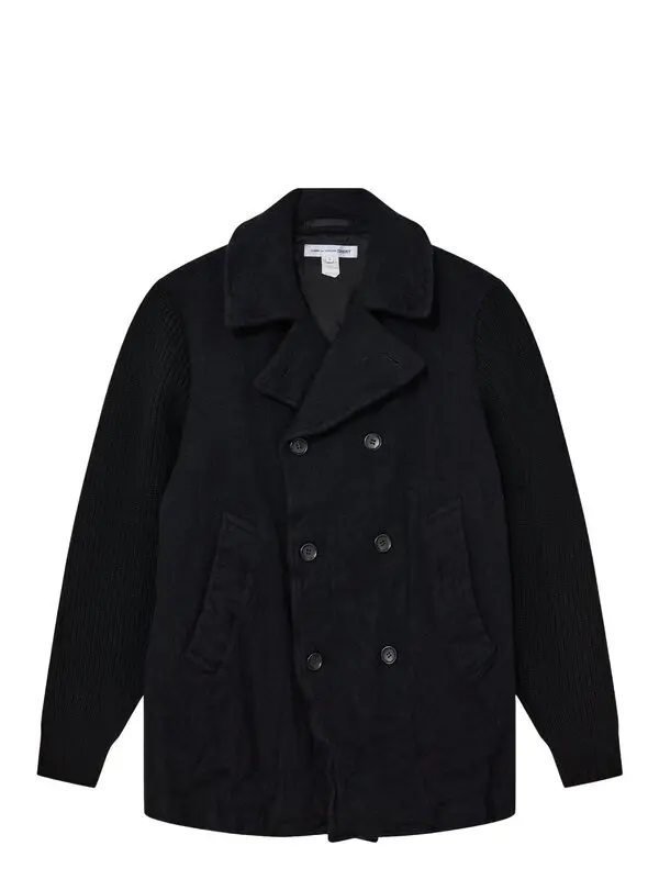Comme Des Garçons Long Sleeve Casual Jacket - Navy Blue