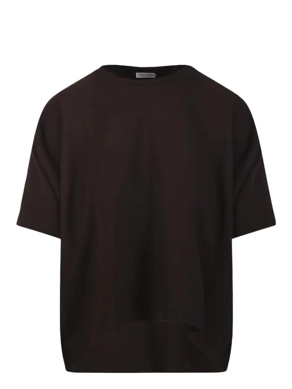 ROBERTO COLLINA Knitted T-shirt - Black