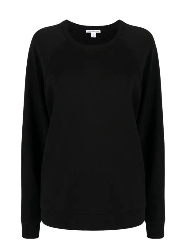 JAMES PERSE French Terry Crew Sweatshirt - Black