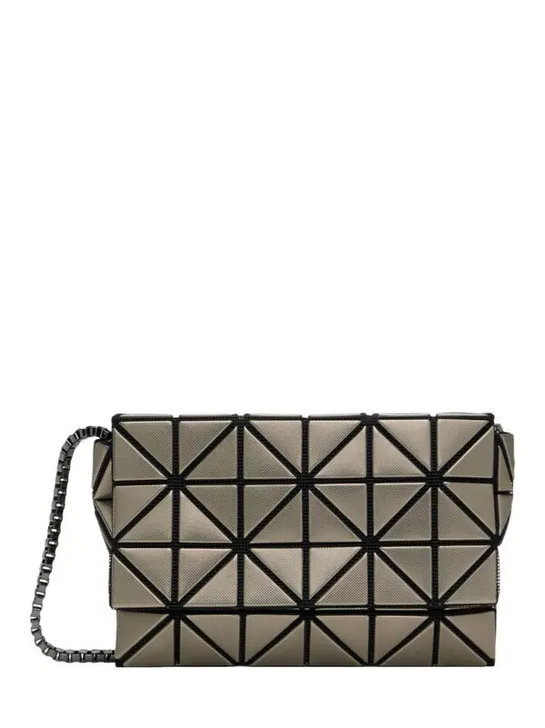 Issey Miyake Platinum Coffret Triangular Decal Shoulder Bag - Taupe