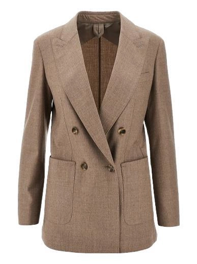 Max Mara Harald Double-breasted Tailored Blazer - Brown