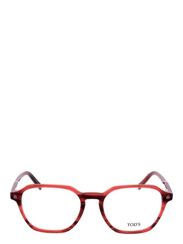 TOD'S Square Frame Eyeglasses - Red